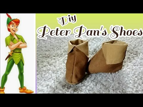 HOW TO MAKE A PETER PAN SHOES / Handsewn Fabric Shoes