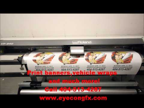 ROLAND VP-540 WIDE FORMAT ECO SOLVENT PRINTER CUTTER For Sale! Call us 404-513-4287