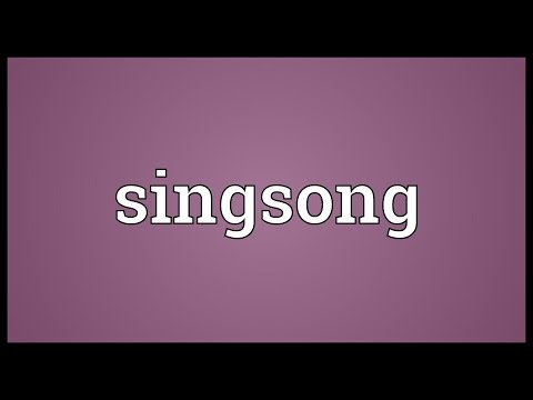 Singsong Meaning