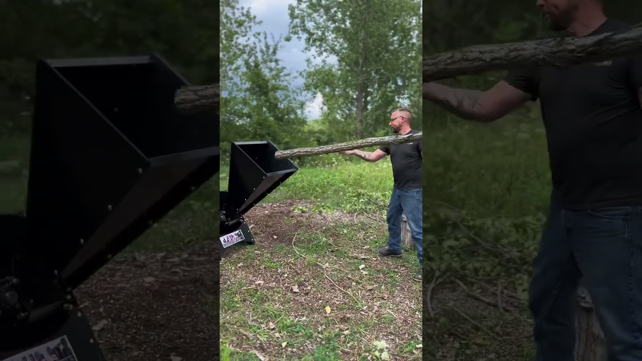 Conquer yard work effortlessly with our 5” PTO Wood Chipper. 🪵 #woodmaxx