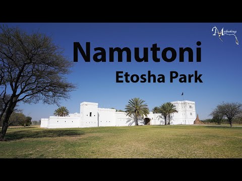Namutoni Resort Etosha National Park Namibia. Detailed tour