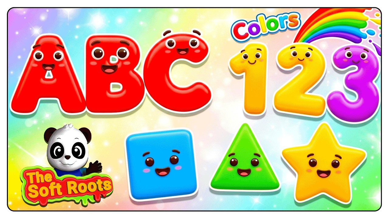 Preschool Learning activities for 3 year olds at home | Learn ABC Phonics Shapes Numbers Colors 🌈