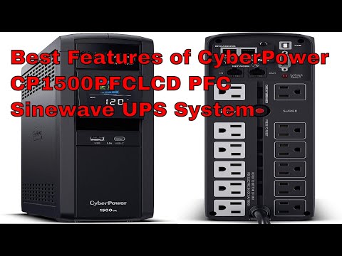 Best Features CyberPower CP1500PFCLCD PFC Sinewave UPS System 1500VA1000W 12 Outlets AVR, Mini Tower