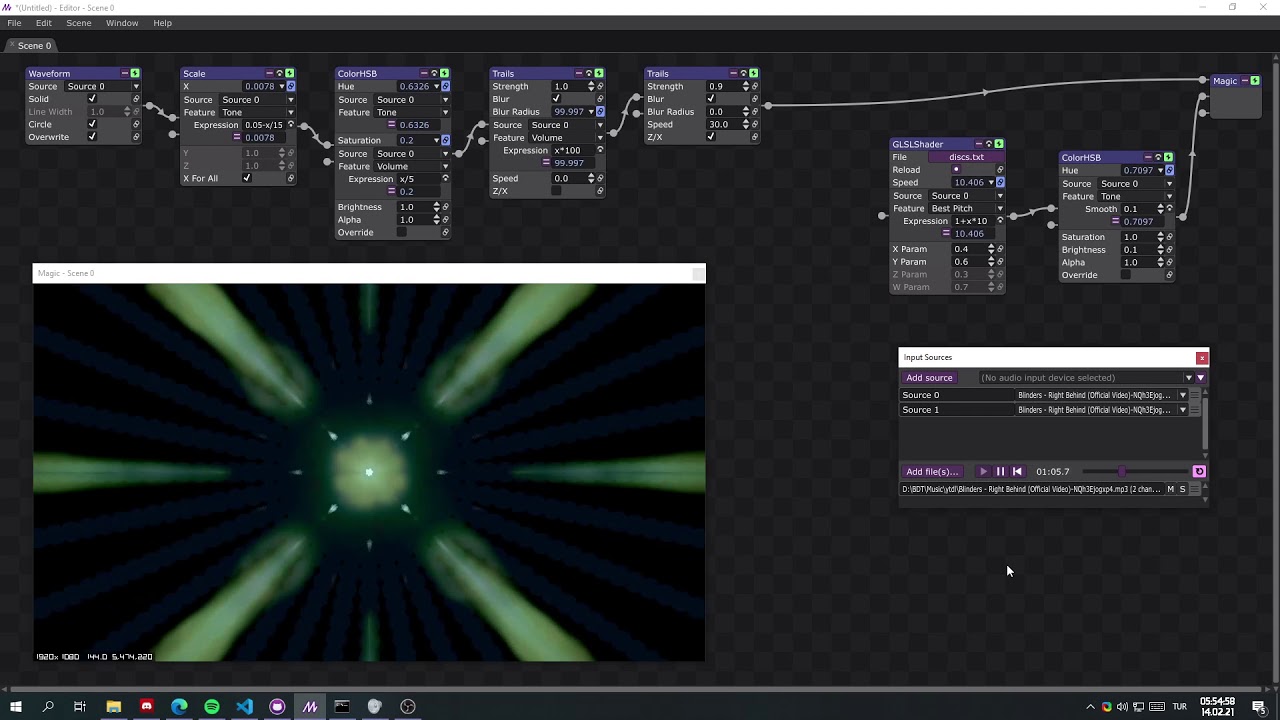 Magic Audio Visualizer Example 1
