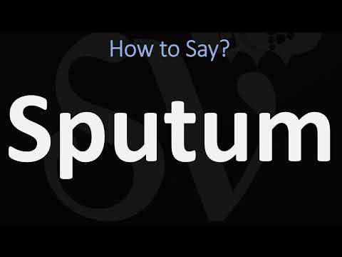 How to Pronounce Sputum? (CORRECTLY)