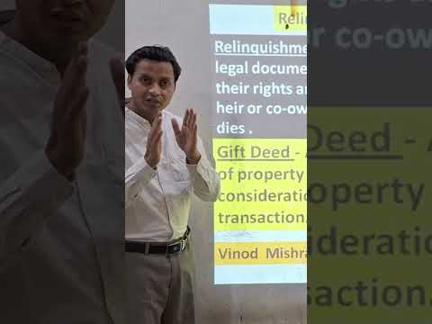 Difference between Relinquishment deed and Gift Deed #Relinquishmentdeed #giftdeed