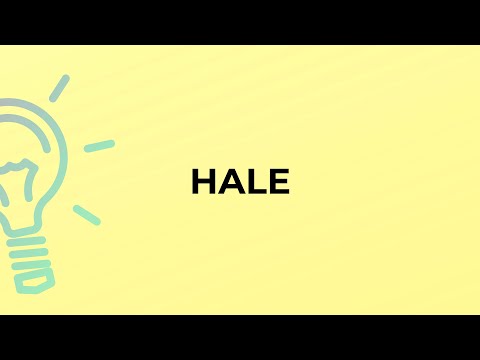 What is the meaning of the word HALE?