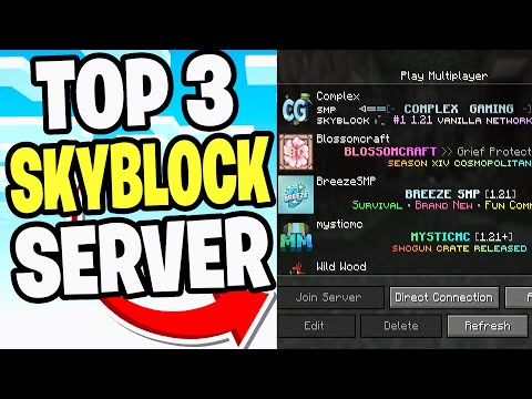 Top 3 Skyblock Servers For Minecraft 1.21.6! - Java & Bedrock