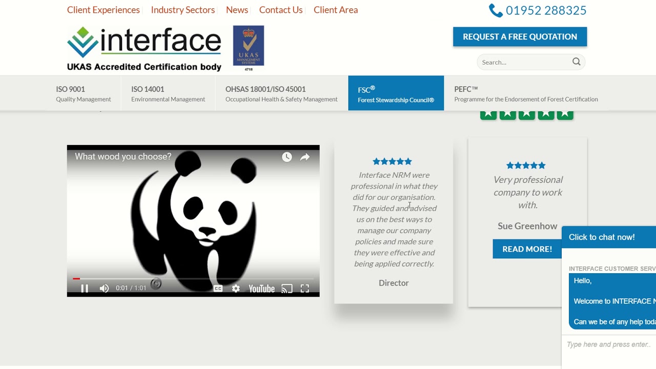 Interface NRM Telford have launched their new website