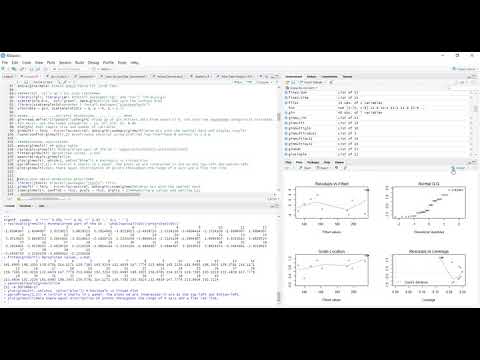 7f OLS regression residual & fitted plots & analysis in R