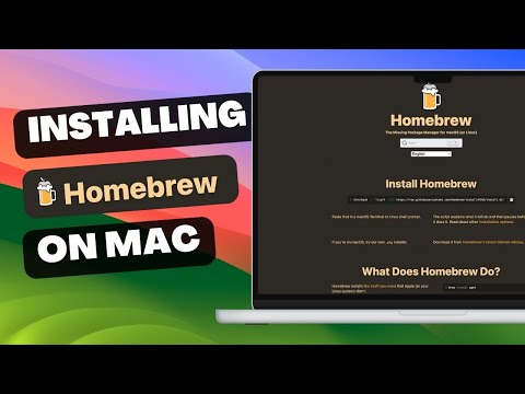 How to Install Homebrew Package Manager on macOS (no music)