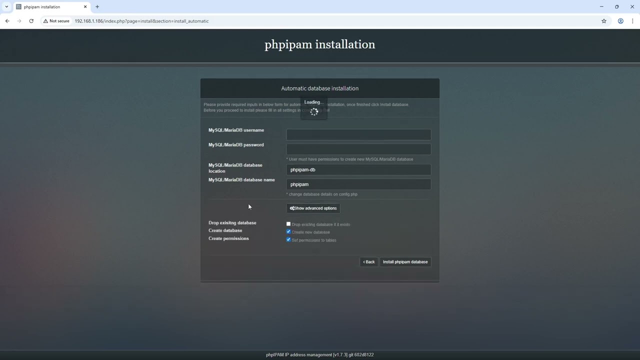 php{IPAM} Setup on Docker and enabling prettified links