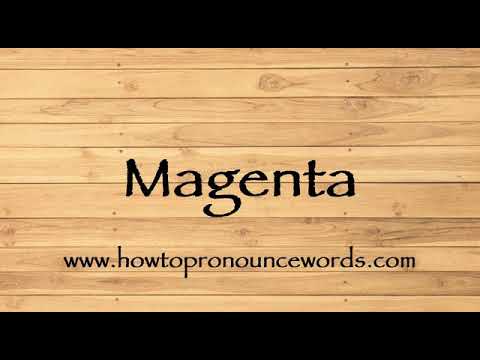 How To Pronounce Magenta ? How To say Magenta New Video