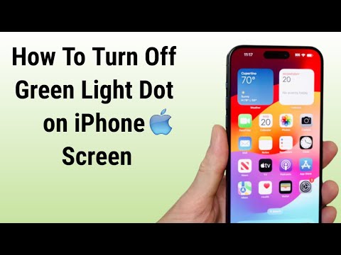 How to Turn Off Green Light Dot on iPhone Screen