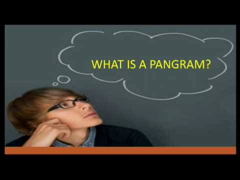 Learn and Build: What is a Pangram?