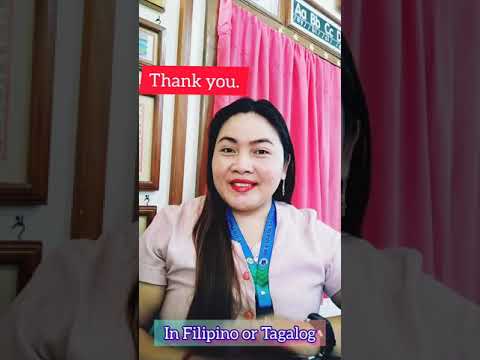 LEARN ENGLISH-FILIPINO || Thank you - Salamat || Part 1
