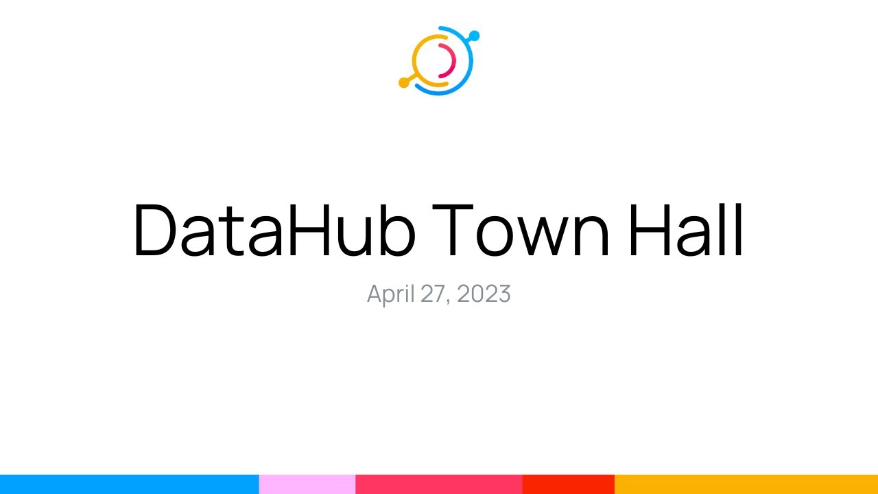 DataHub Town Hall (April 2023) - Data Products, GitHub Actions, & a new Chat Bot