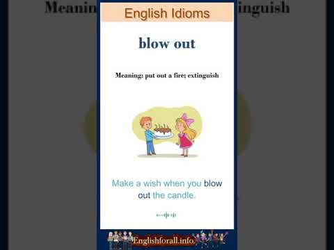 "Blow out" meaning | "blow out" in a sentence | Common English Idioms #shorts