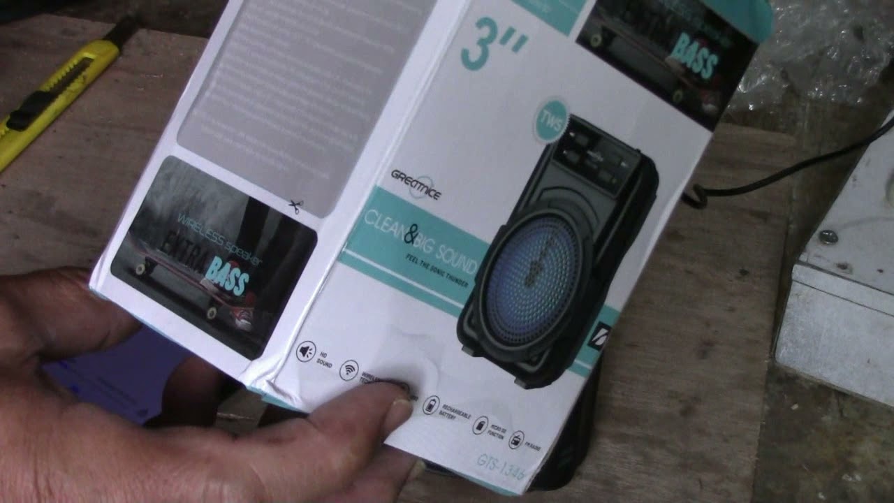 Unboxing GTS 1346 Wireless Bluetooth Speaker