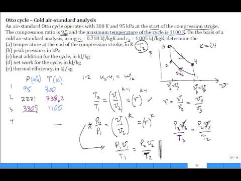 Calc Otto cold air standard