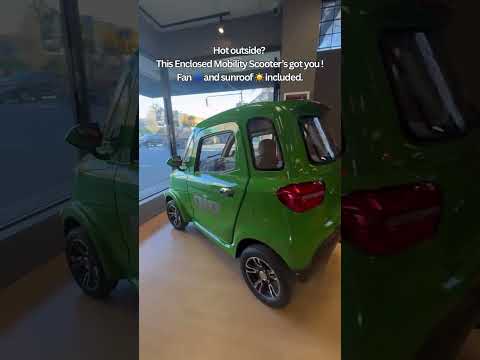 Bring the STYLE in this Enclosed Mobility Scooter 🔥 #mobilityscooter #emobility #usa #canada