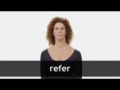 How to pronounce REFER in American English