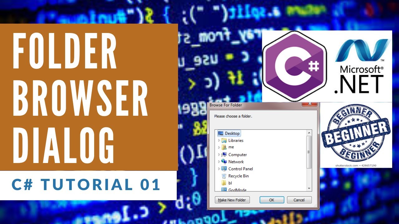 C# FolderBrowserDialog In Windows Forms Application