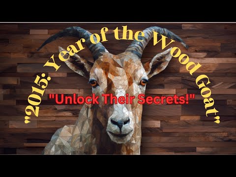 Unveiling the 2015 Chinese Zodiac: Unleash the Power of the Wood Goat