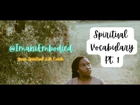 Spiritual Vocabulary List Pt. 1
