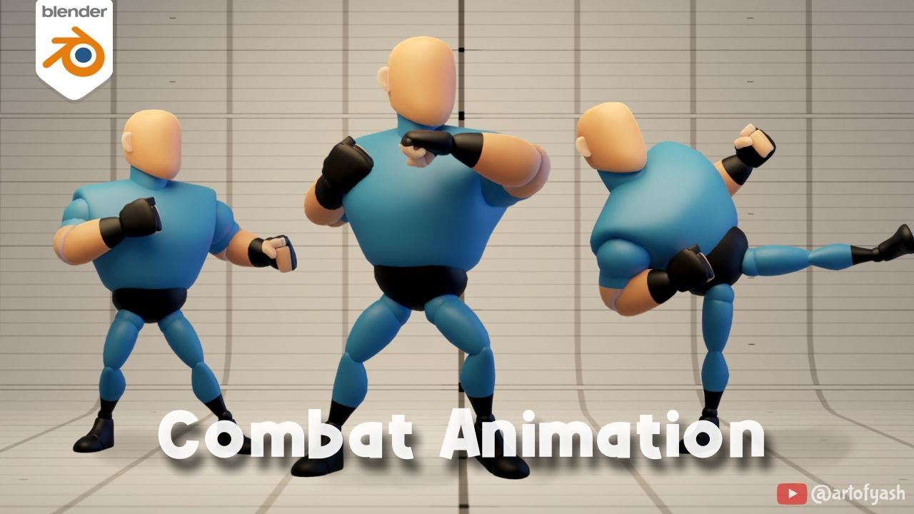 Combat Basic Animation | Animation Practice | Body Mechanics