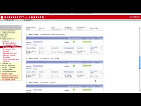 myUH video series: Adding and Dropping Classes