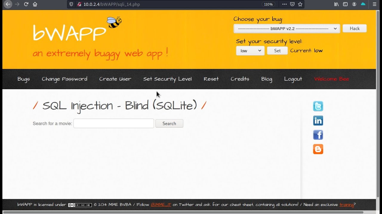 SQL Injection   Blind SQLite