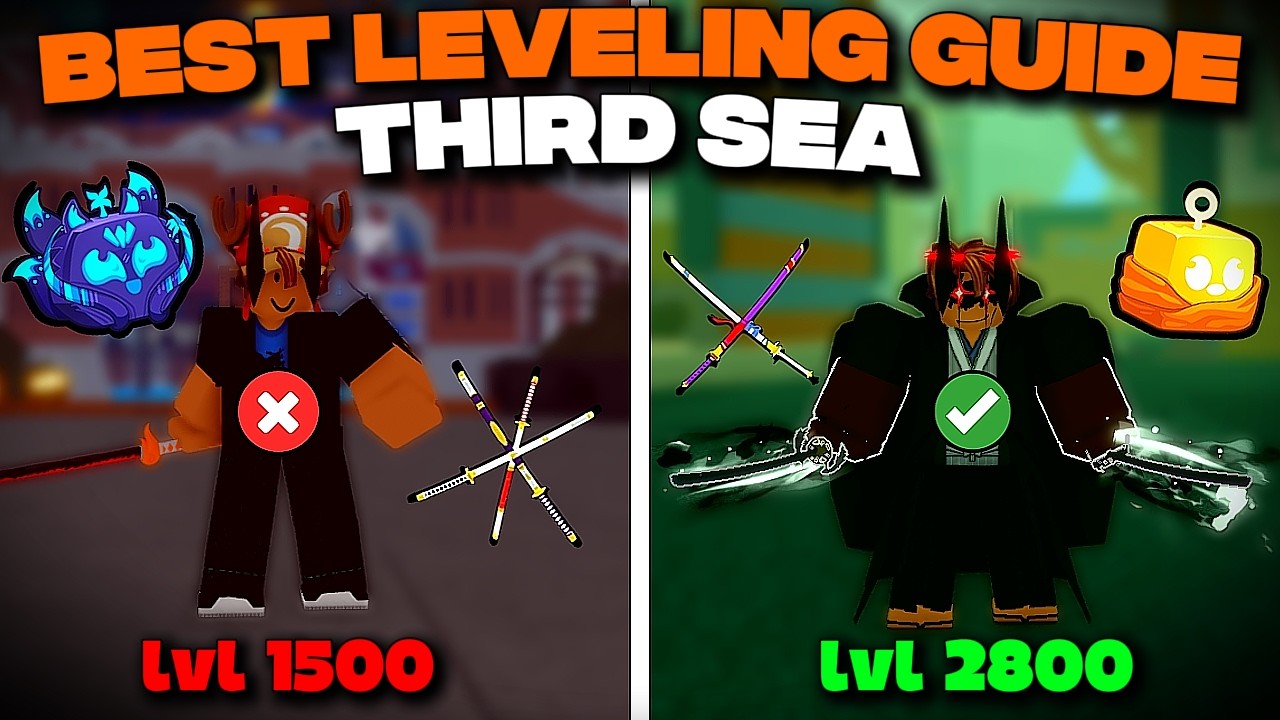 Best Third Sea Leveling Guide (1500–2800) | BloxFruits Update 28