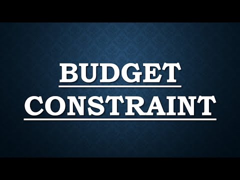 Budget Constraint