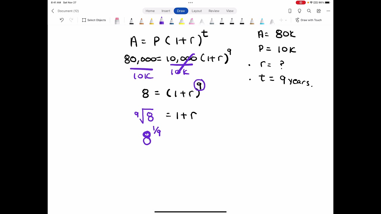 How to solve for 'r'