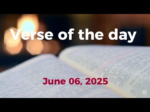 Verse of the day - June 06, 2025 | Mark 3:28-29