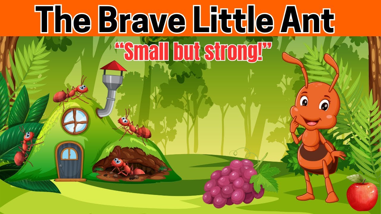 The Brave Little Ant 🐜 | Short Moral Story for Kids | Courage & Kindness Wins