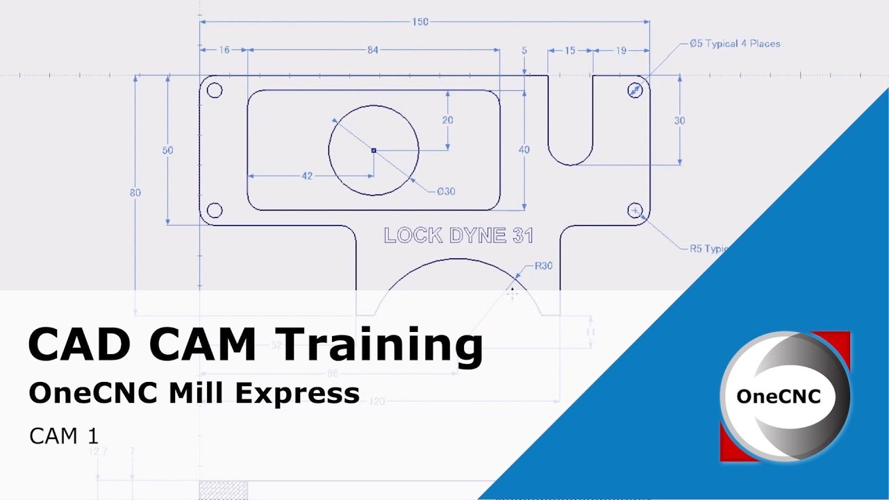OneCNC Training Mill Express CAM 1