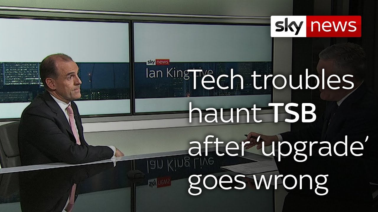 TSB takes down digital services after upgrade fail
