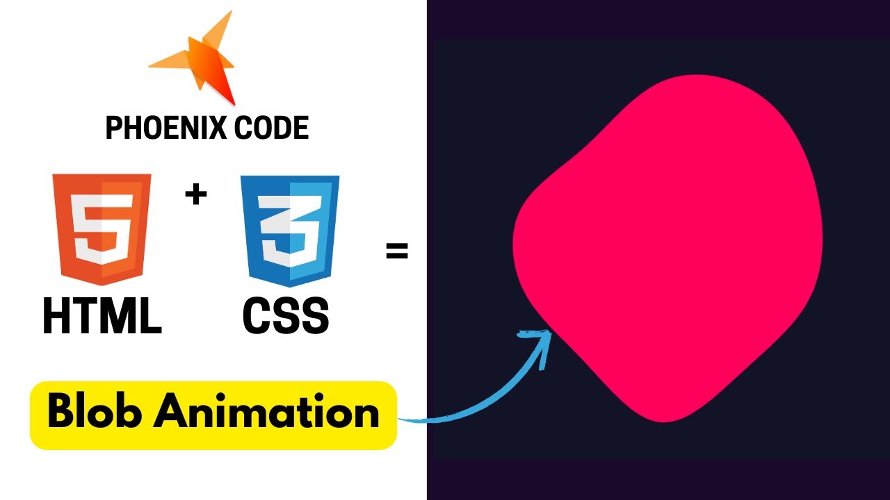 Learn HTML CSS: Pure CSS Blob Animation Tutorial (in 4 minutes)