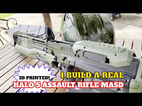 Archivo 3D Halo 5 Rifle de asalto Ma5d 😇 ・Modelo de impresora 3D para ...