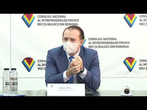 02/25/21 Participarea PM Florin Citu la dezbaterea organizată de Consiliul Naţional al IMM