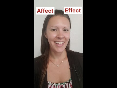 Affect vs Effect: What's the difference??