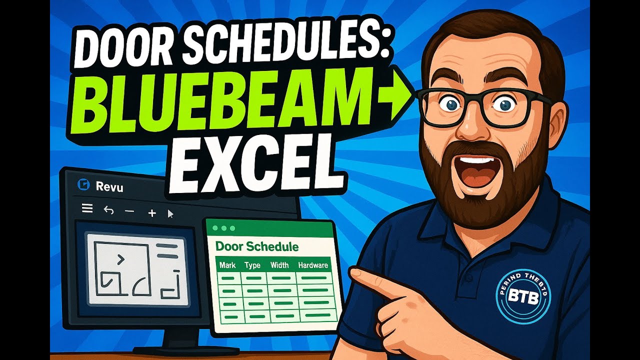 Export Door Schedule from Bluebeam to Excel
