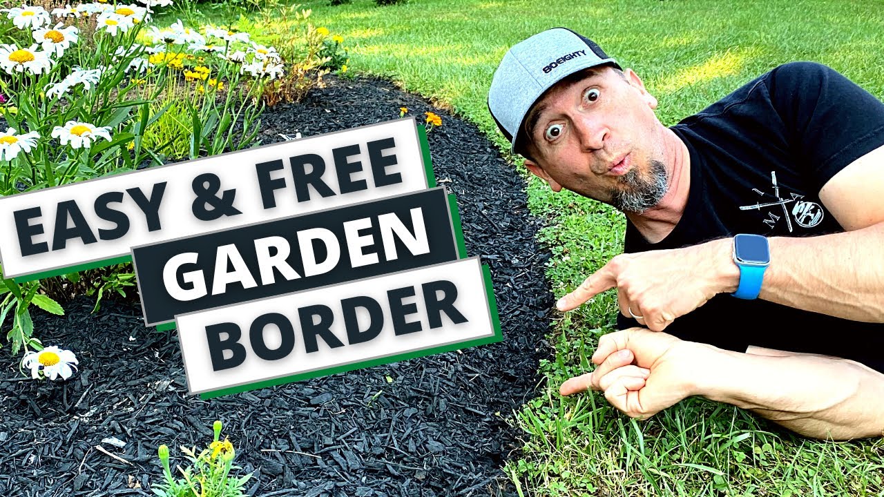 Flower Garden Edging - Easy and FREE