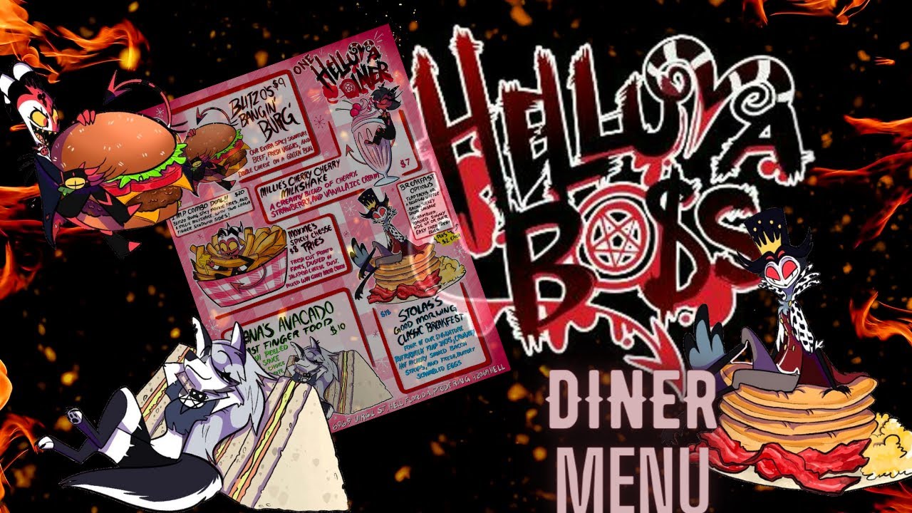 Helluva Boss Diner Menu!
