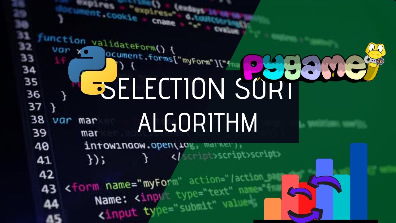 Selection Sort | Python Pygame | Sorting Algorithms Visualized