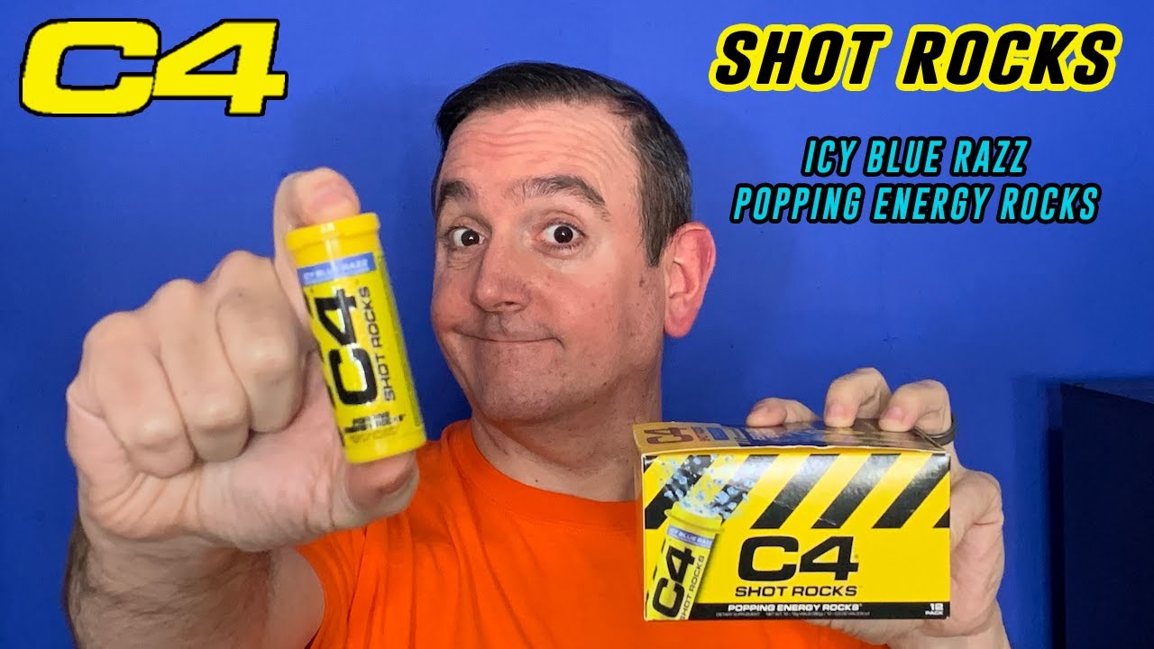 C4 Energy Shot Rocks Product Review; C4 Icy Blue Razz Shot Rocks