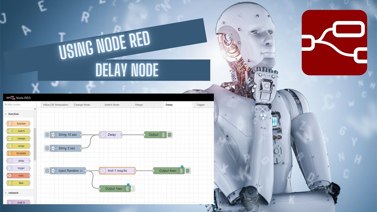Overview or Node Red - Delay Node