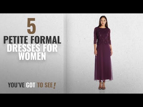 Top 10 Petite Formal Dresses For Women [ Winter 2018 ]: Alex Evenings Women's Petite Long Mock Dress